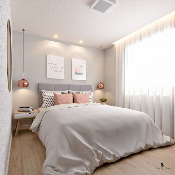 41 Ideias Para Combinar Cores de Edredom com Móveis de Quarto de Casal