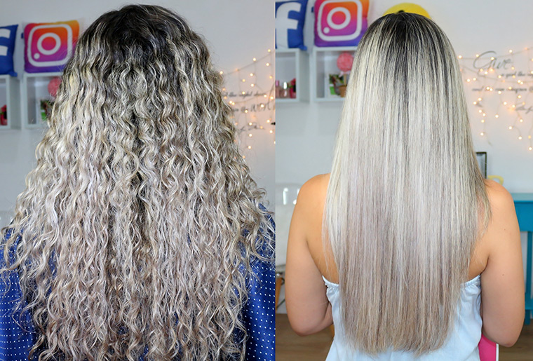 39 Ideias de Como Usar Chapinha Profissional em Cabelo Cacheado sem ...