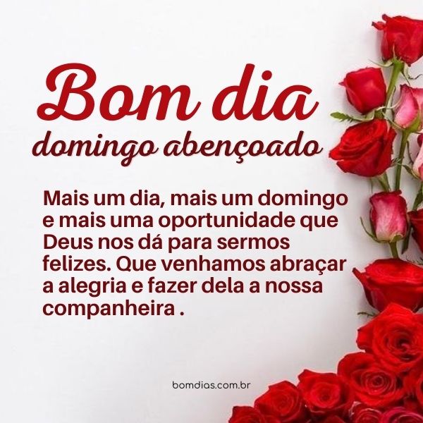 39 Frases de Feliz Domingo Abençoado por Deus para Inspirar e Compartilhar